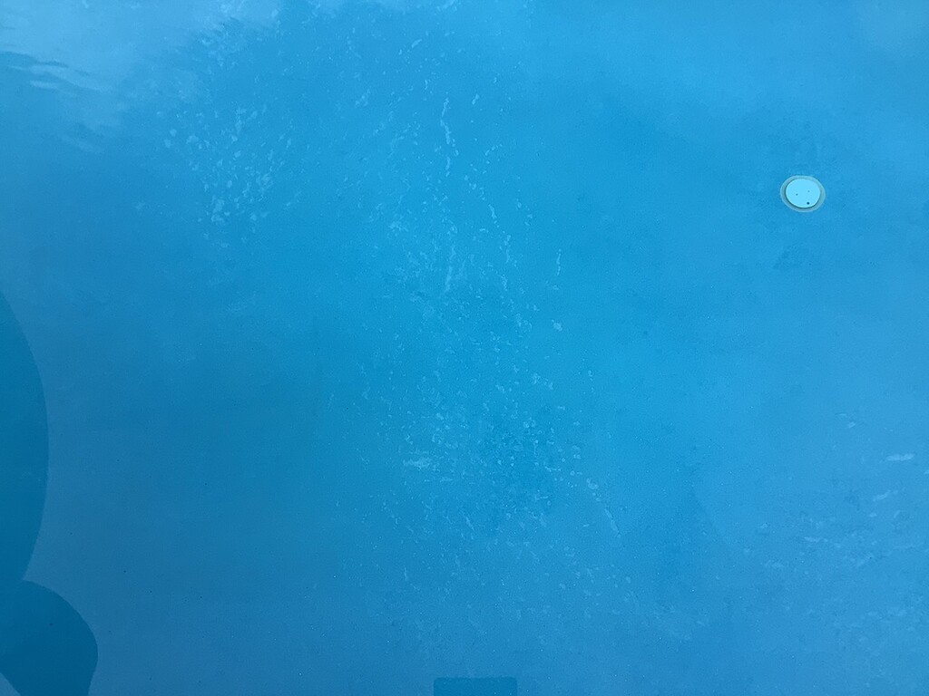 Gunite pool - white streaks on floor - Pool Maintenance - Inyo Pool People