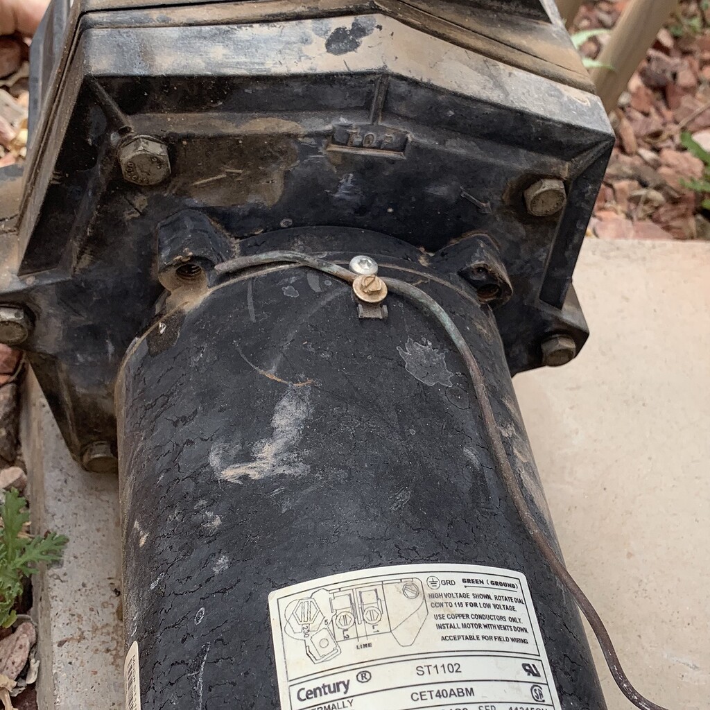 Replace old motor and filter housing - Pool Equipment - Inyo Pool People