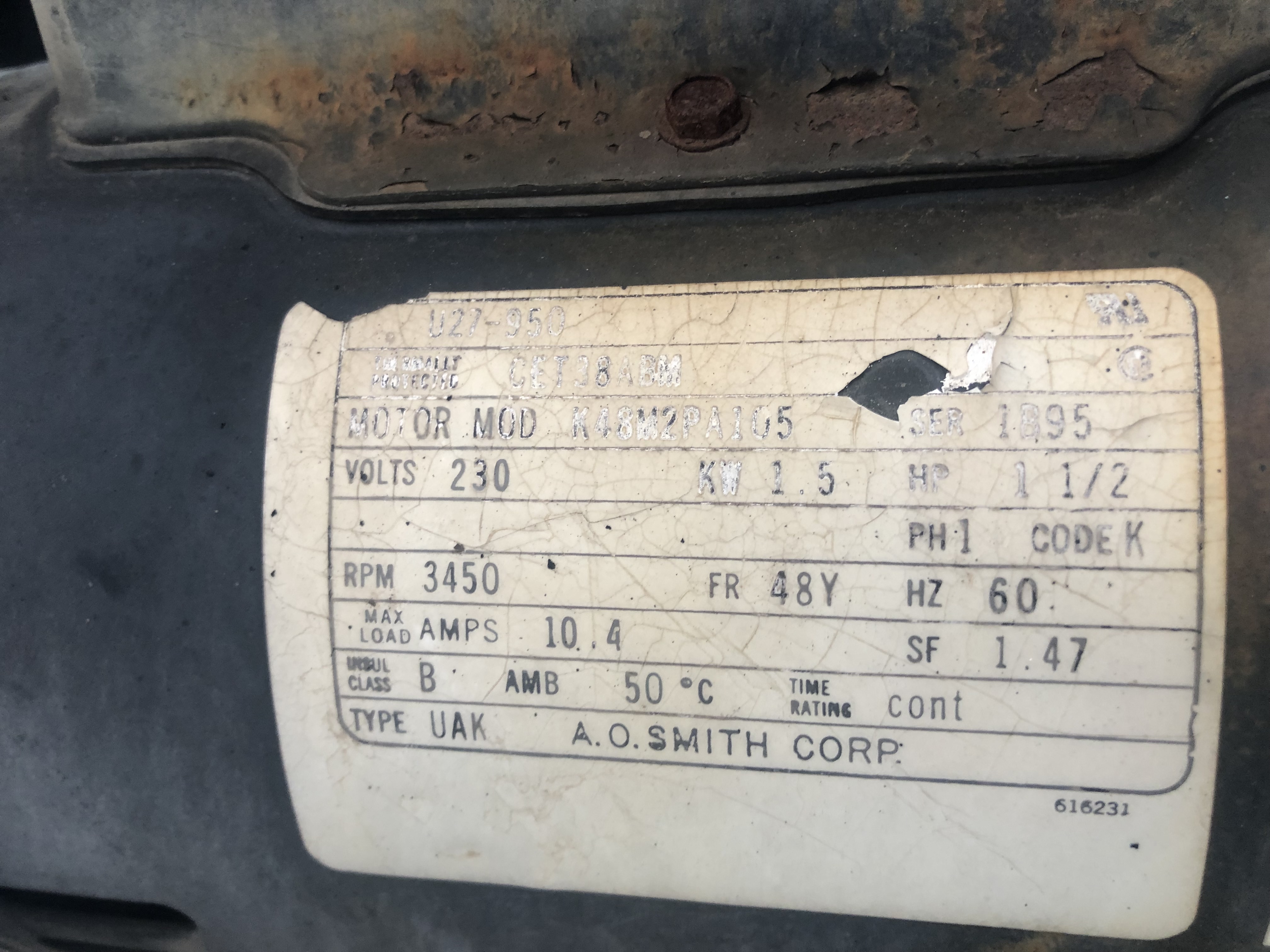 Stationary motor switch replacement - Pool Equipment - Inyo Pool People